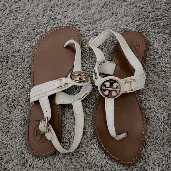 Tory Burch Shoes Tory Burch Cassia Calf Leather Sandals In White Poshmark